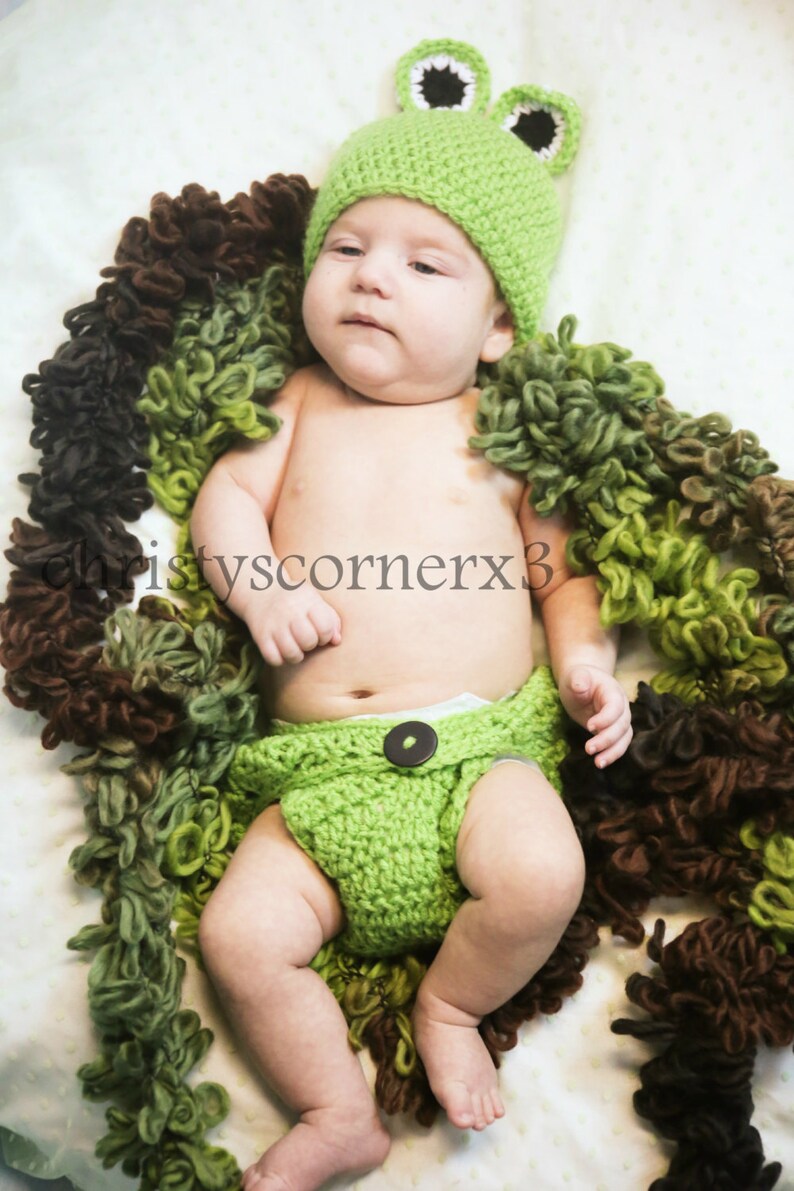 Crochet Frog Hat Baby Boy Hat Cute Froggy Newborn Baby Boy - Etsy