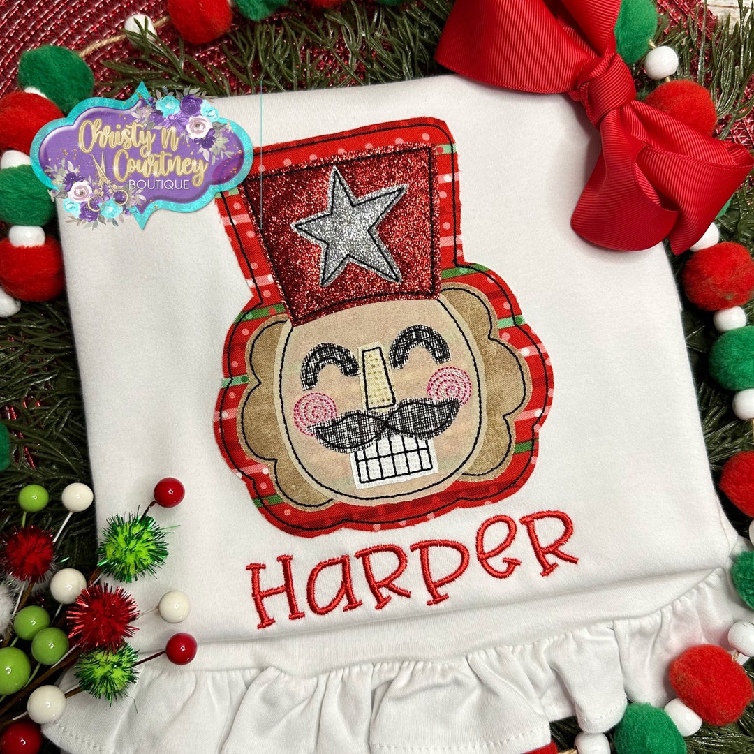 Nutcracker Shirt, Nutcracker Christmas Appliqué Shirt, Christmas Shirt ...
