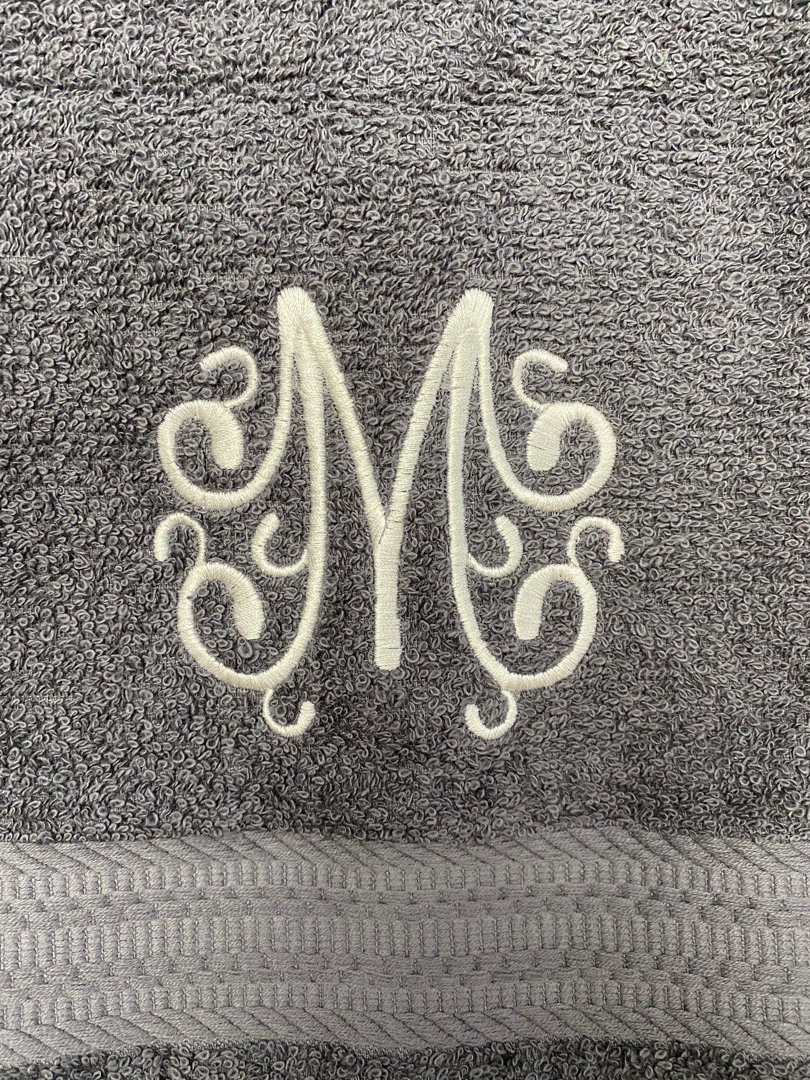 Fancy Initial Hand Towel Personalized Hand Towels Hand | Etsy