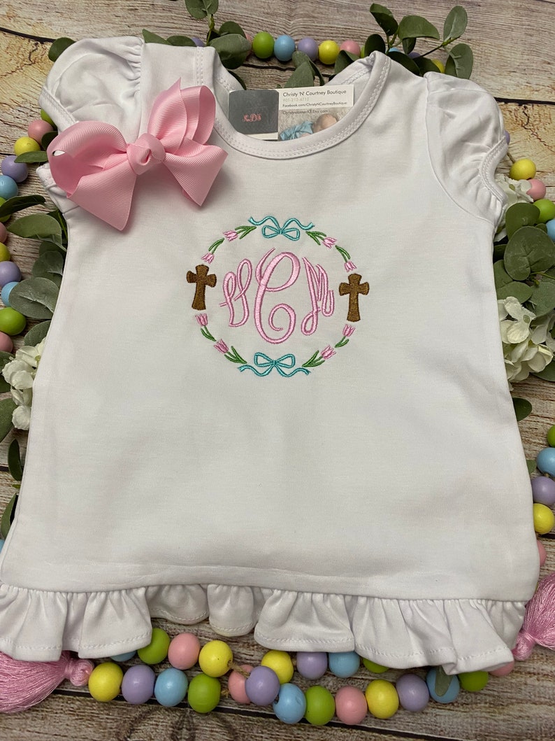 Personalized Easter Shirt Monogrammed Easter Shirt Girls - Etsy
