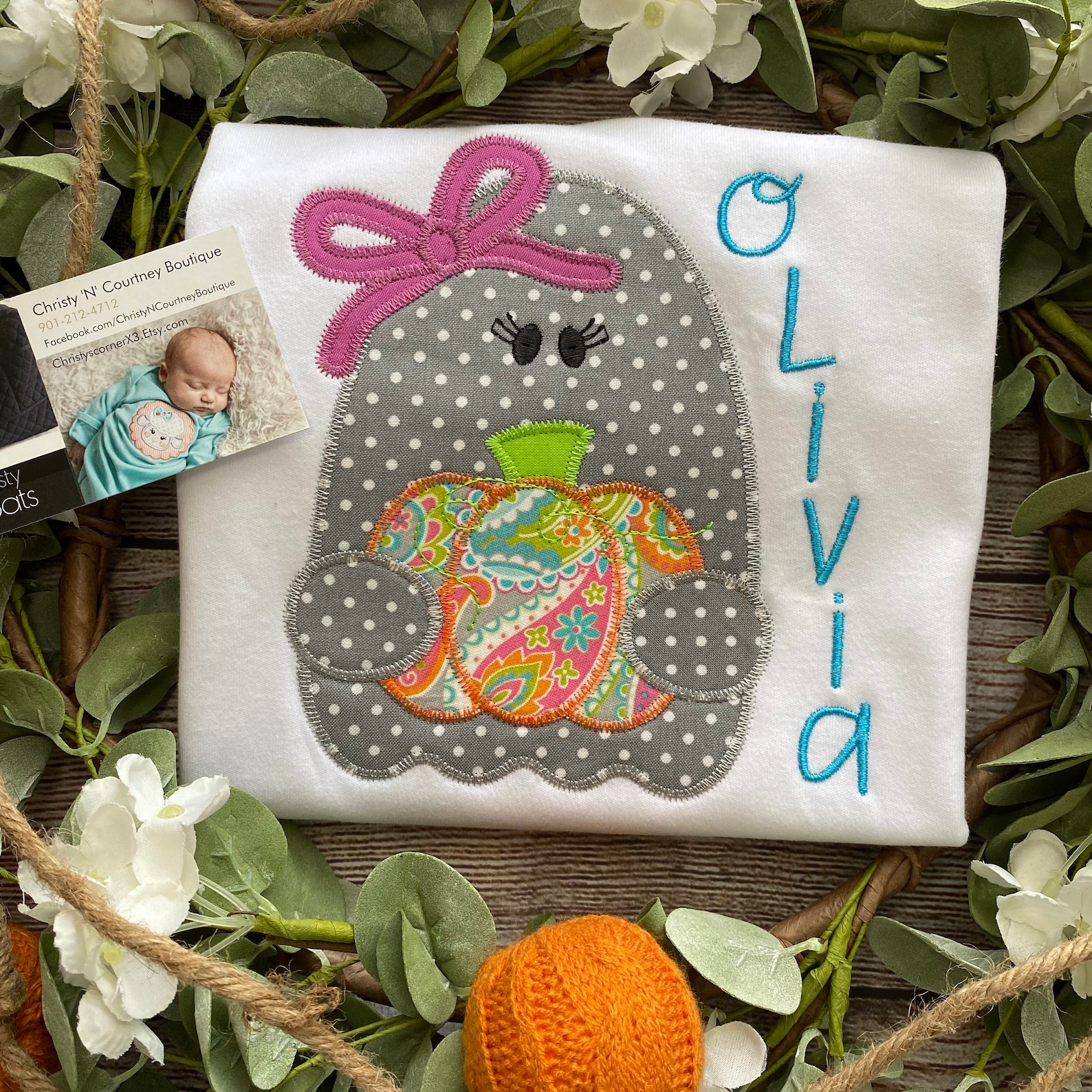 Personalized Ghost Tee Shirt Ghost Appliqué Shirt Halloween - Etsy