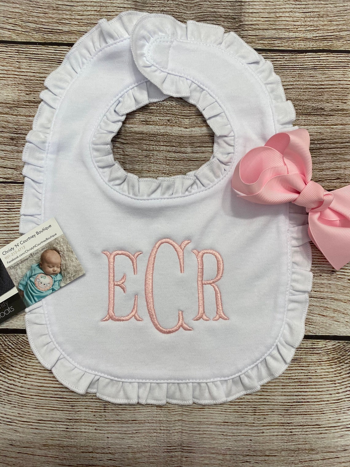 Baby Monogram Baby Personalized Embroidery Bib Baby Girl | Etsy