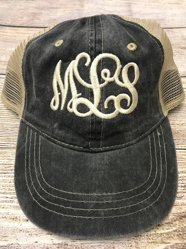 Ladies Monogram Baseball Cap Monogrammed Baseball Hat | Etsy