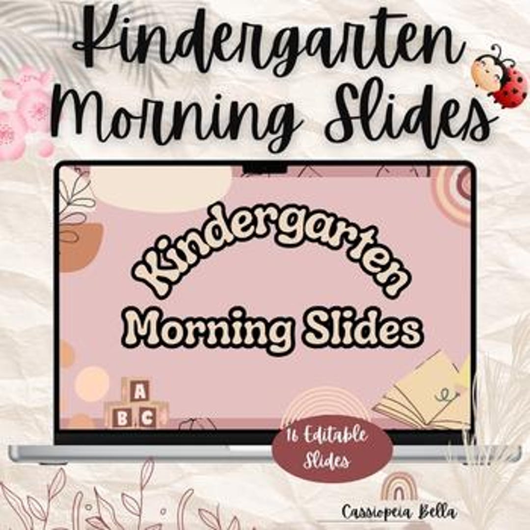 Kindergarten Morning Meeting, Canva Slides, Daily Classroom Routine - Etsy