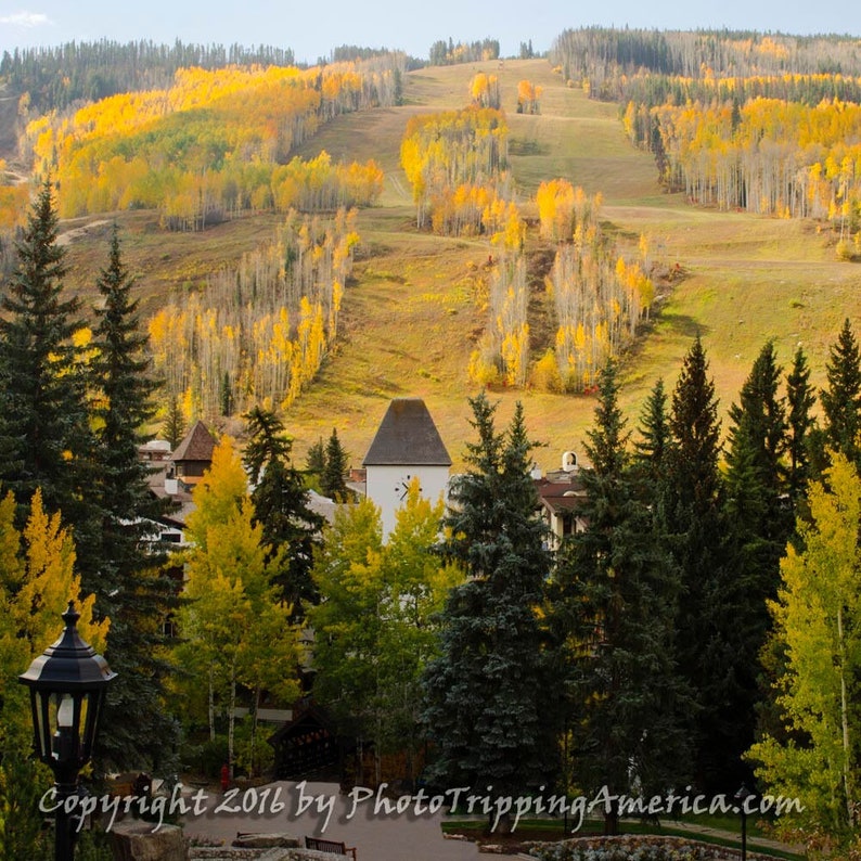 Vail, Vail Village in Autumn, Colorado, Autumn, Aspen Trees, Changing ...