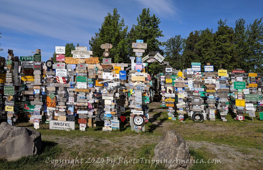 Sign Post Forest Watson Lake Yukon Canada Signs Street - Etsy