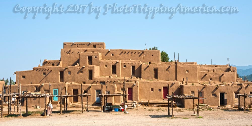 Native American Pueblo Houses The Place Of Red Willows"** – Taos