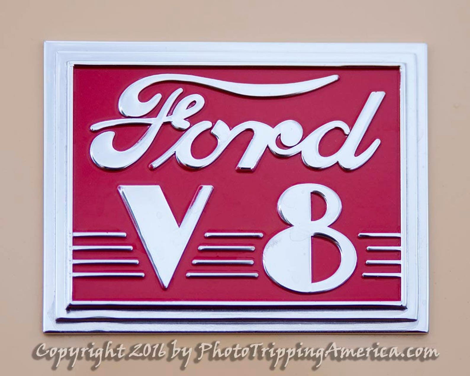 Vintage Ford V8 Emblem, Hood Ornament, Vintage Car, Collectible Car ...
