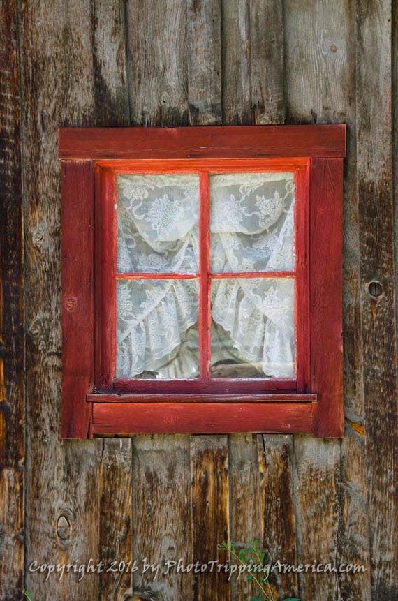 Log Cabin Wall Window