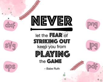Babe Ruth Svg - Etsy Sweden