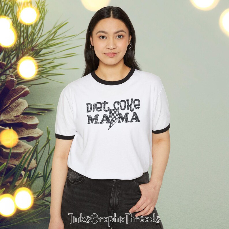 Diet Coke Mama T-shirt, ACDC Style Baseball Tee, Cute Caffeine Shirt ...