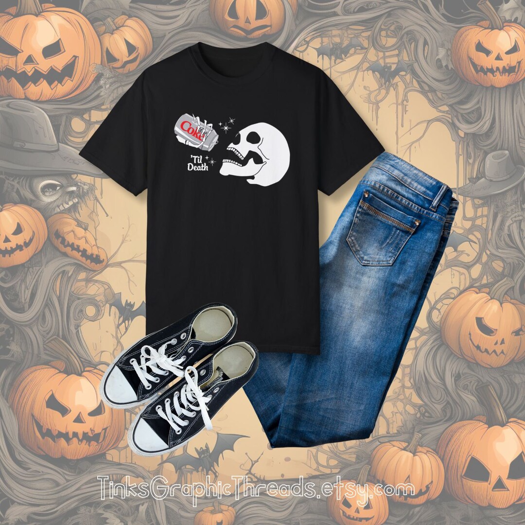 Funny Skeleton Diet Coke Shirt - Comfort Colors Halloween Tee - Etsy