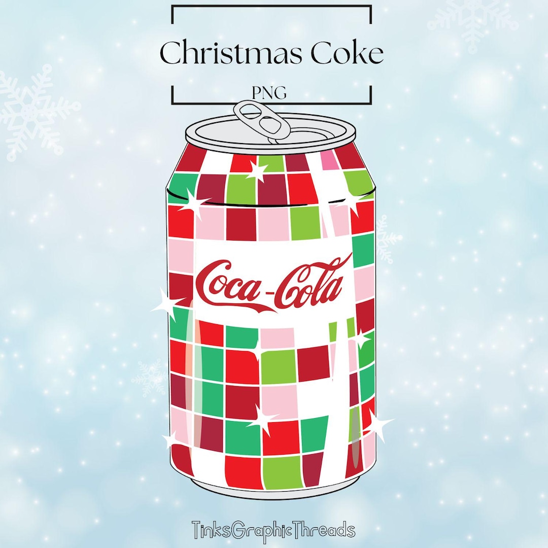 Holiday Coke Can PNG – Coca Cola Christmas Disco Can Clipart – Merry ...