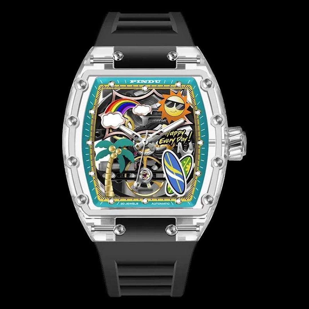 PINDU 6633 Tonneau Summer Beach Glowing Men's Watch - Etsy