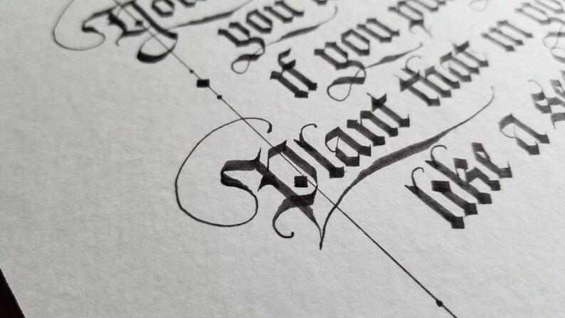 11x14 Custom Calligraphy Personalized Calligraphy Sign - Etsy