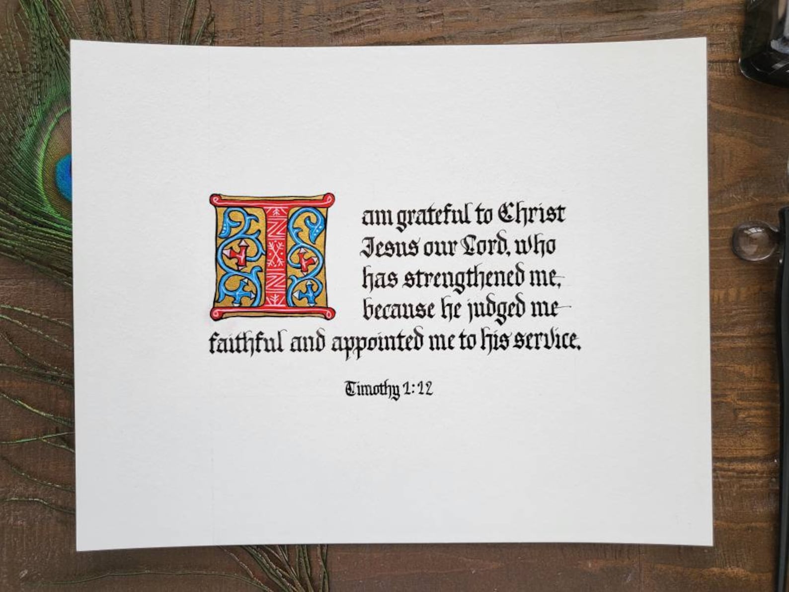 Custom Illuminated Manuscript, Medieval Illumination, Gothic ...