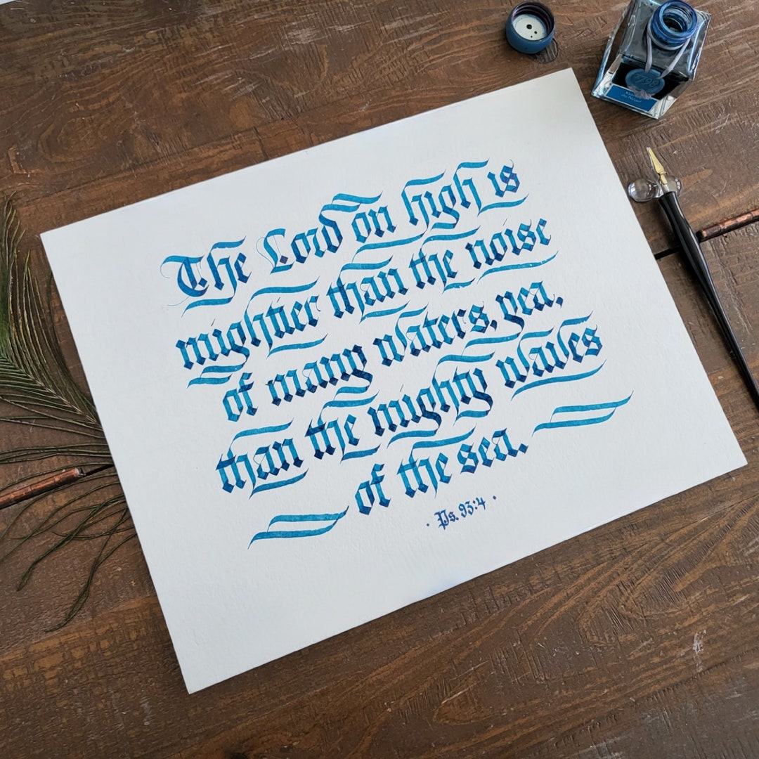 Gothic Calligraphy Custom Quote Gift, Dark Academia Gift Ideas for Him ...