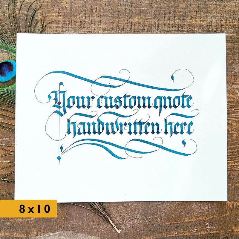 Calligraphy Service - Etsy
