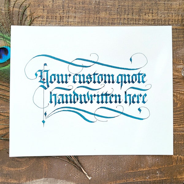 Calligraphy Sign - Etsy