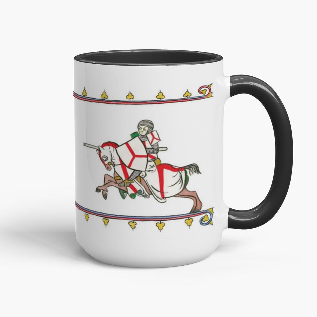 Jousting Knights Coffee Mug, Medieval Art Gift for History Buff - Etsy