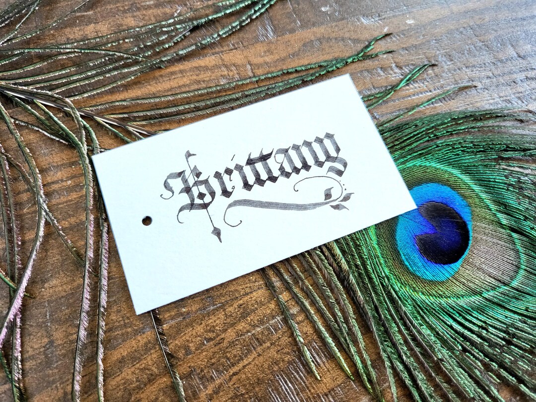 Personalized Handwritten Gift Tags for Christmas, Name Tags for Wedding ...