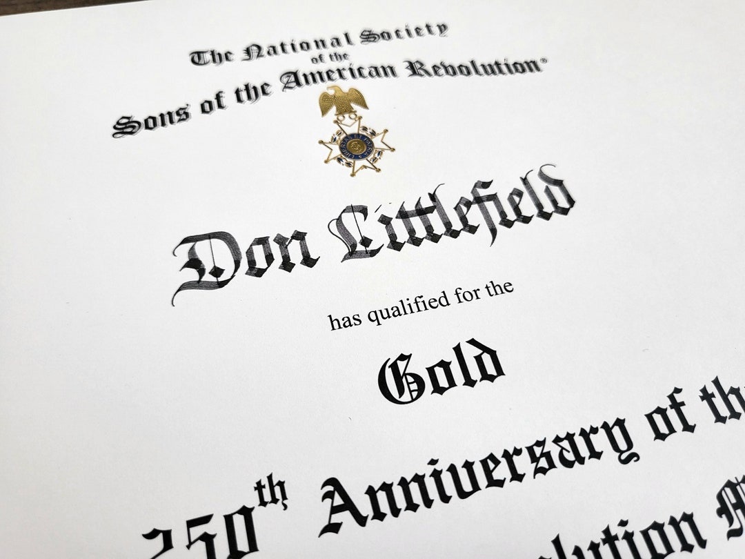 Custom Calligraphy Service on YOUR Preprinted Diploma, Degree, Award ...