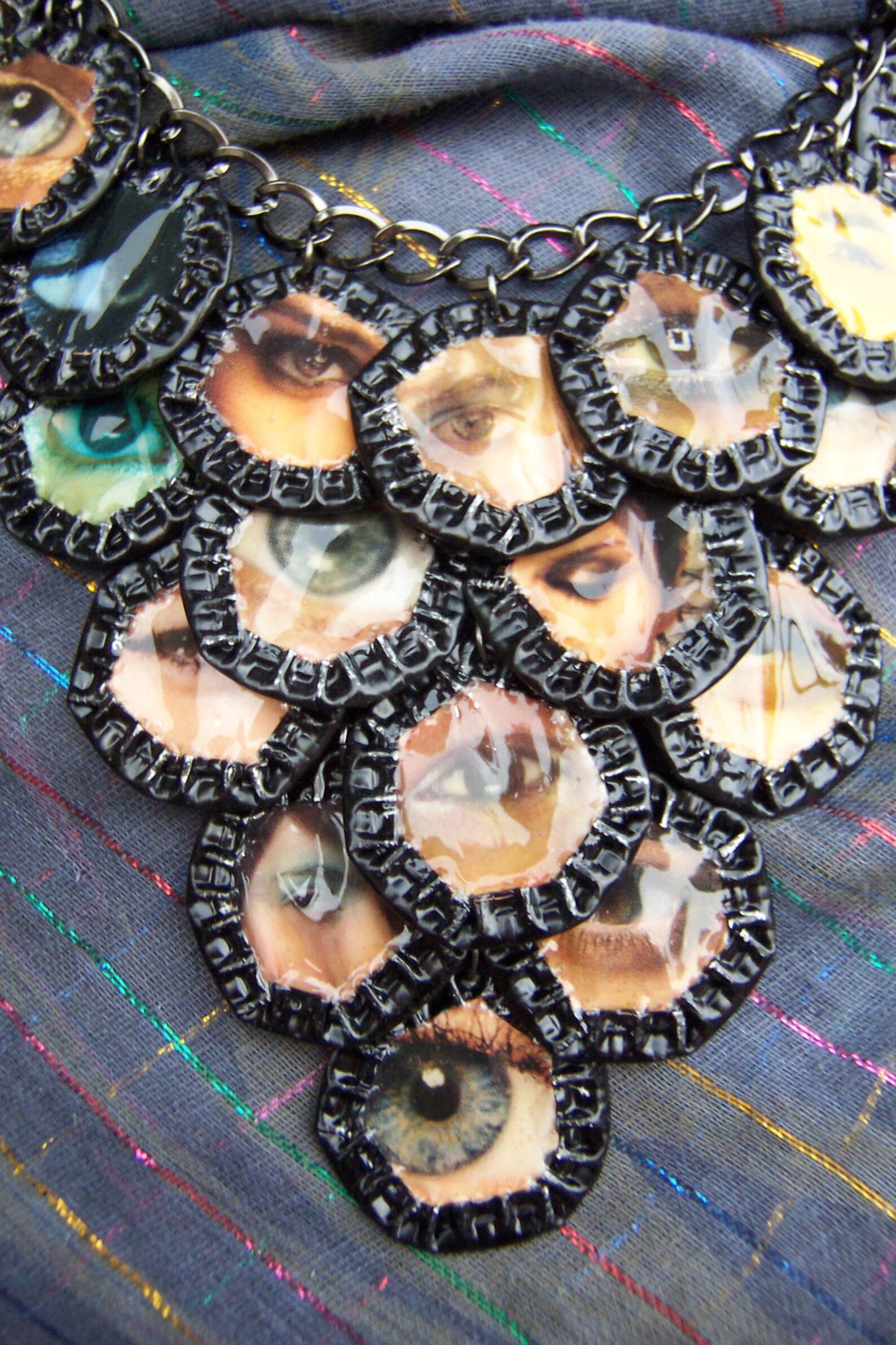 OOAK Green Motif Upcycled Magazine Collage and Beer Cap - Etsy