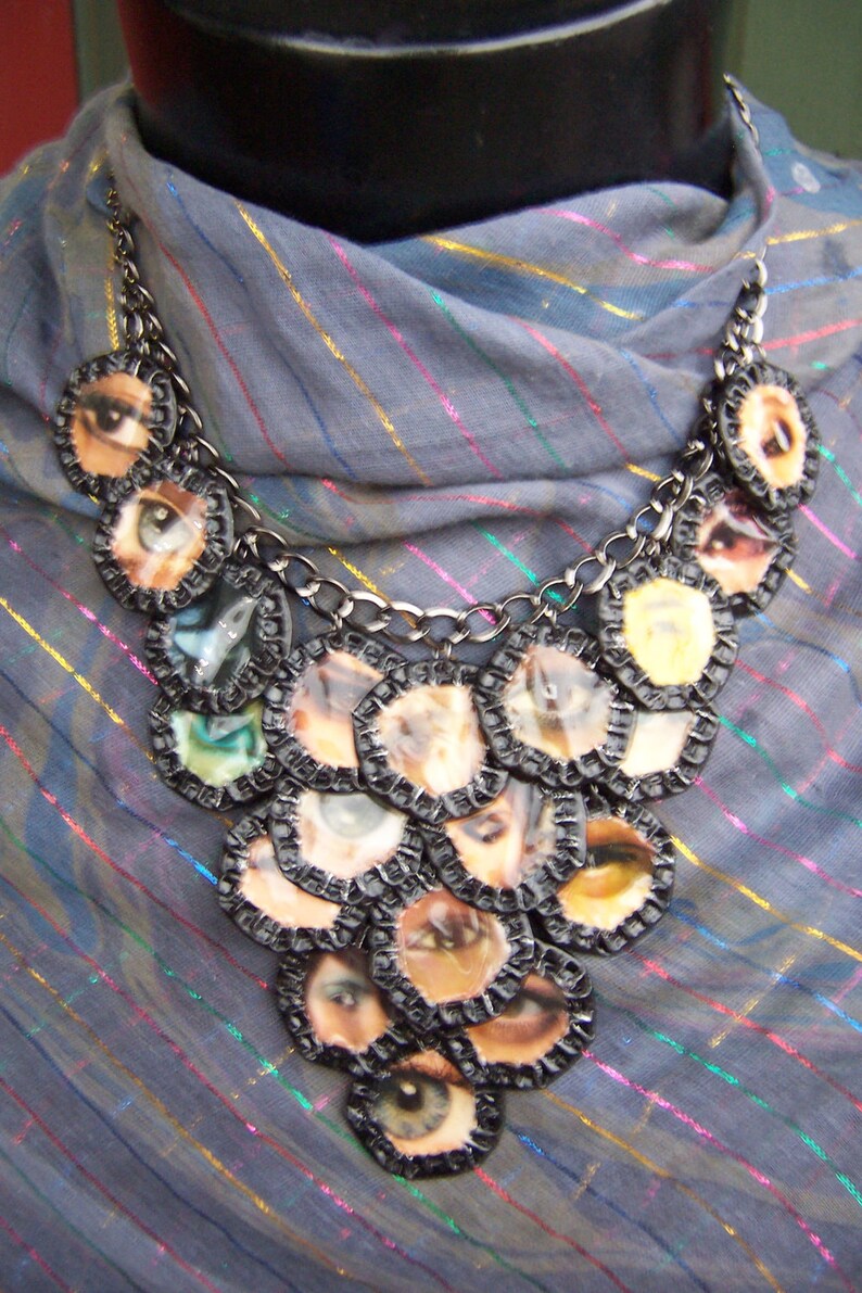 OOAK Green Motif Upcycled Magazine Collage and Beer Cap - Etsy