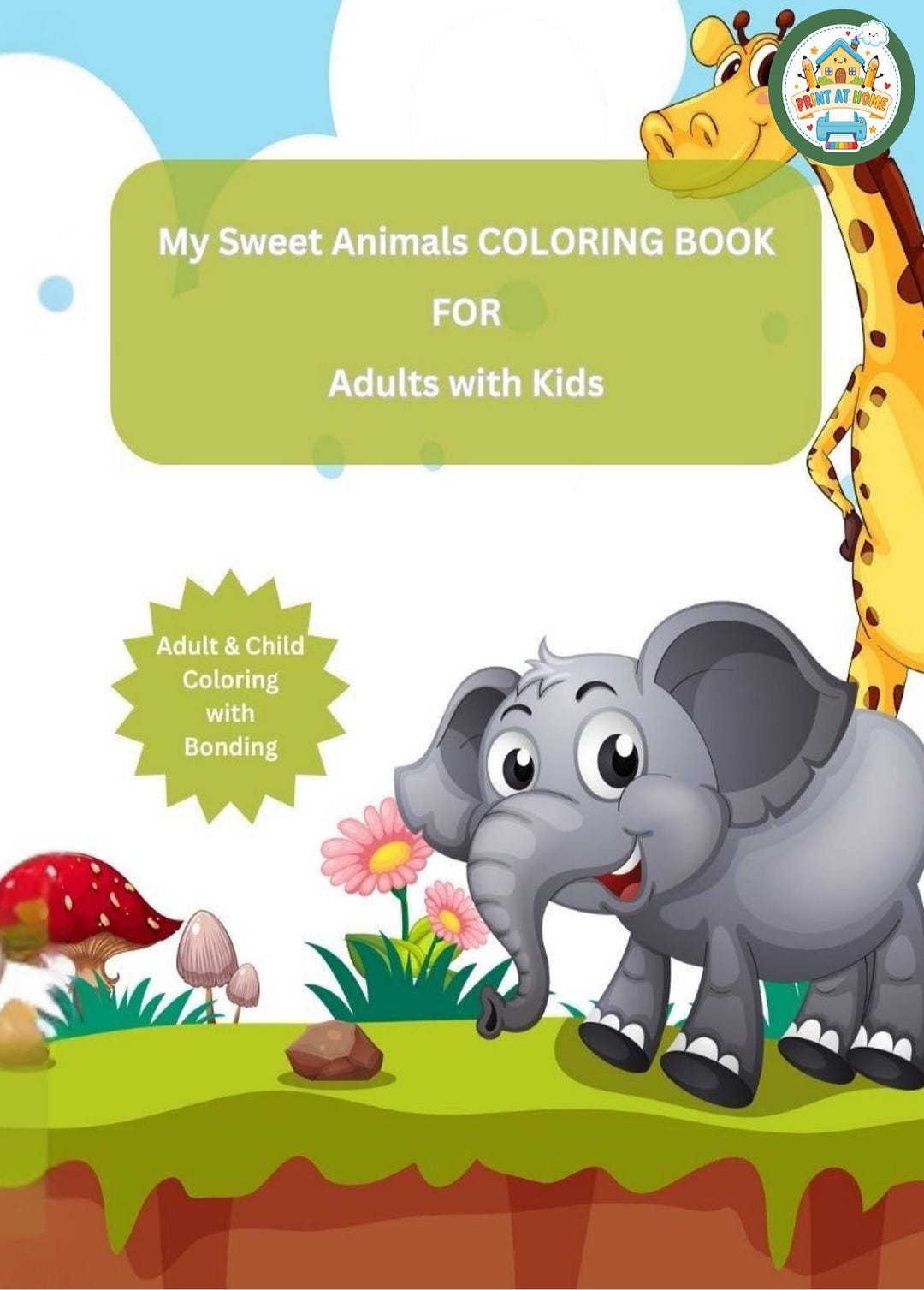My Sweet Animals Colouring Book - Print. Color. Repeat. - Etsy