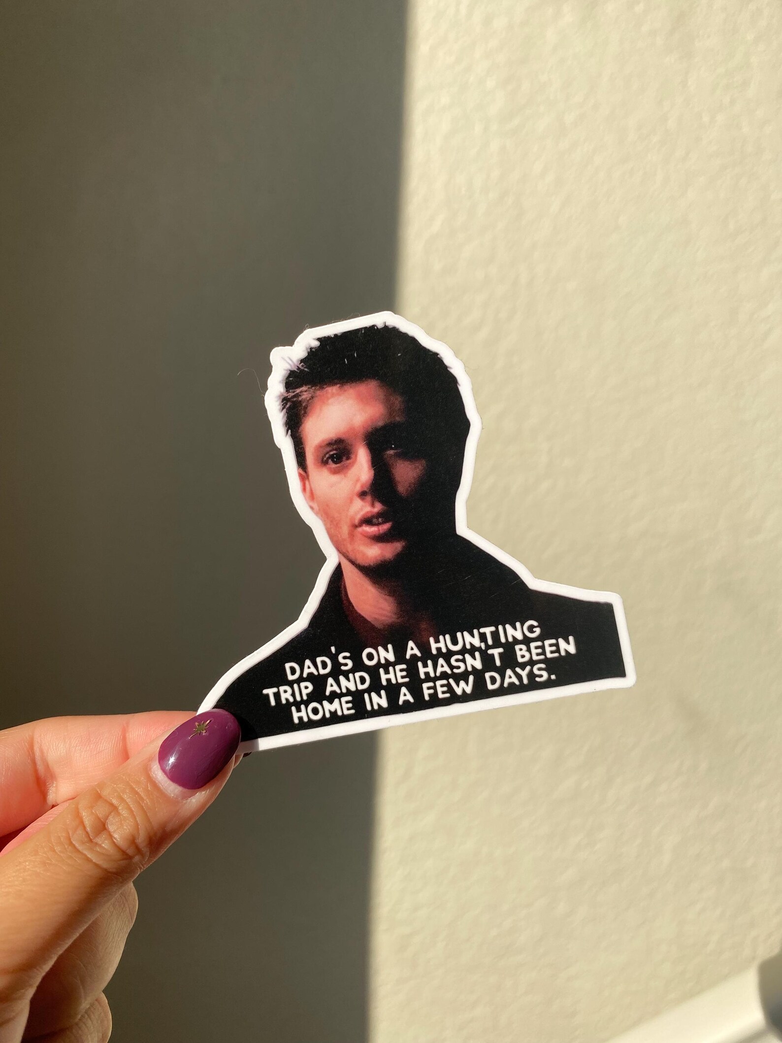 Dean Winchester Supernatural Inspired Stickers - Etsy