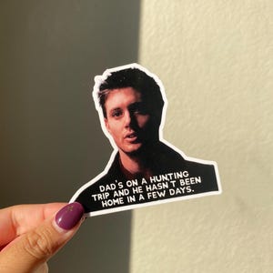 Dean Winchester Supernatural Inspired Stickers - Etsy