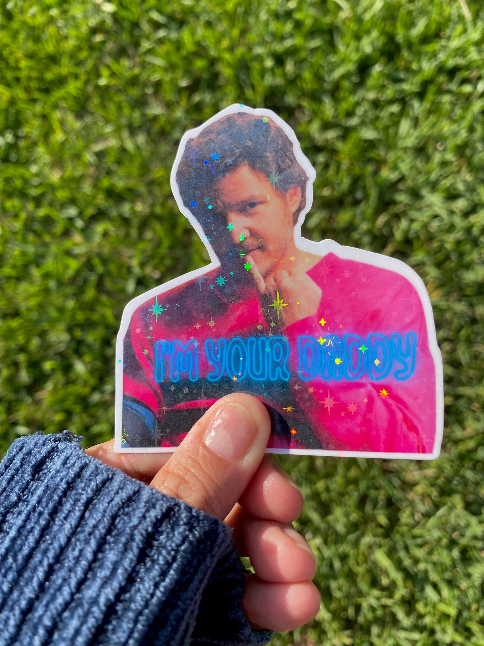 Pedro Pascal Holo Stickers Pedro Pascal Pedro Pascal - Etsy