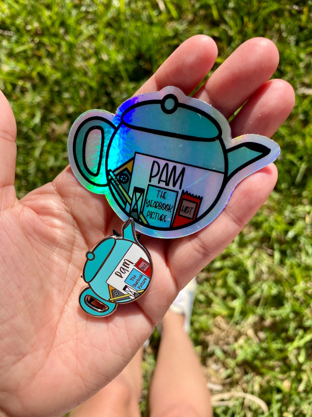 The Office Pam Beesley Pam Pot the Office Pin Hard Enamel Pin ...