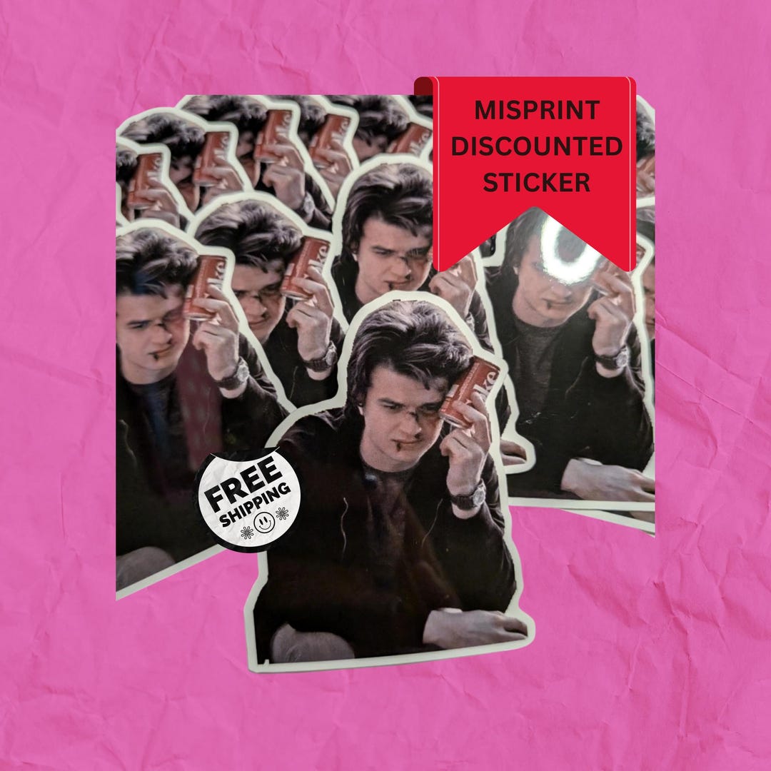 Inspired Steve Imperfect Discounted Vinyl Stickers | Misprint Stickers ...