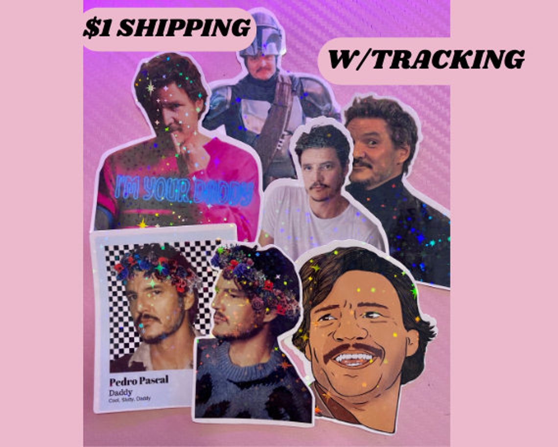 Pedro Pascal Holo Stickers Pedro Pascal Pedro Pascal - Etsy