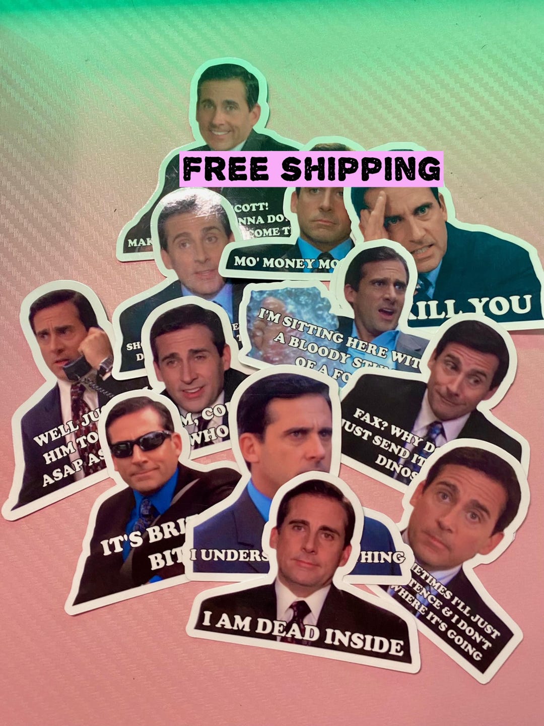 Michael Scott | Free Tracking | Michael Scott Sticker | Sticker | Matte ...