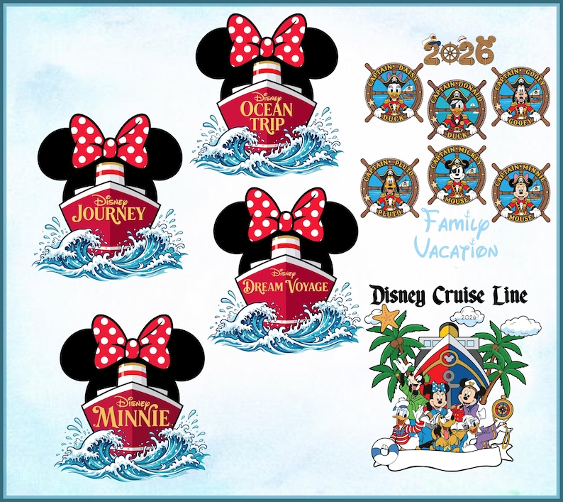 Disney Cruise Png SVG Cut File Bundle, Anchor Mickey Mouse, Disney ...