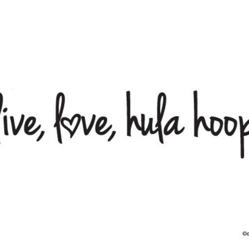 Live Love Hula Hoop Car Decal - Etsy