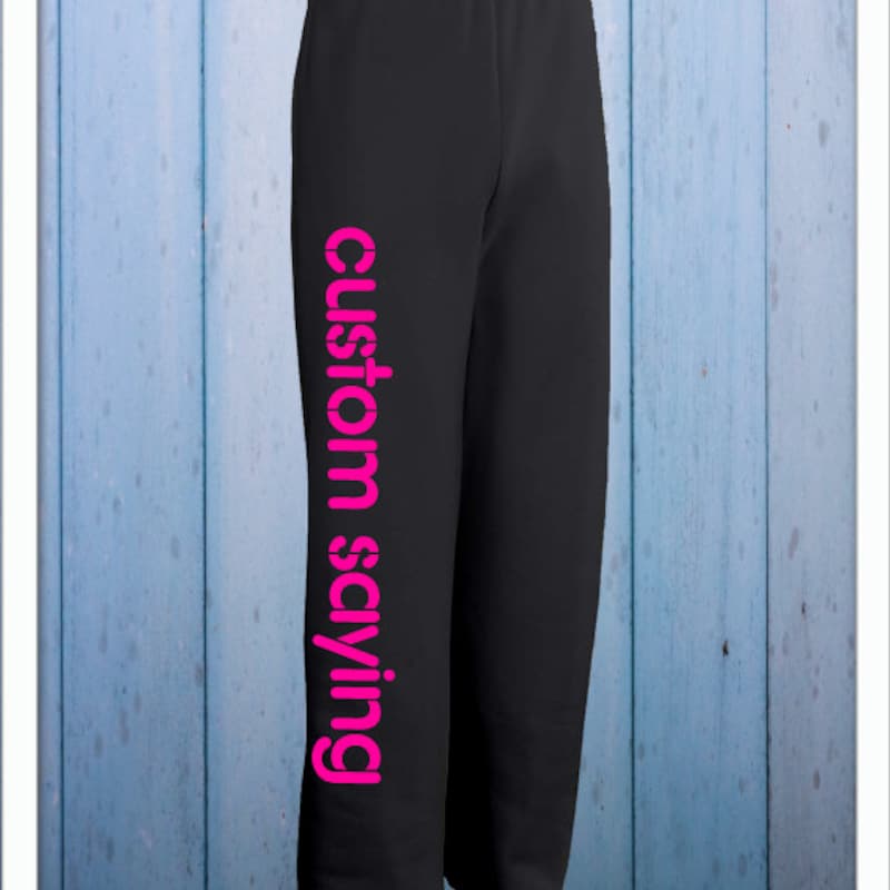 Sweatpants With Writing on The - Etsy