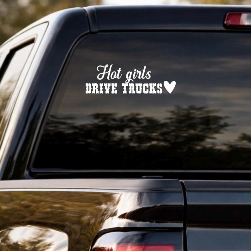 Girls Lifted Truck Decal - Etsy