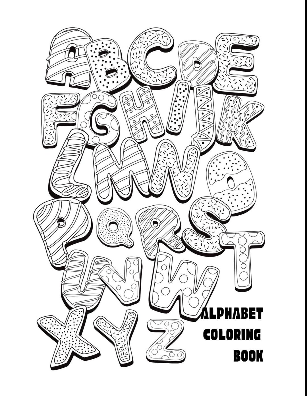 A-zen: an Adult Alphabet Coloring Book (principal, Digital Download) - Etsy