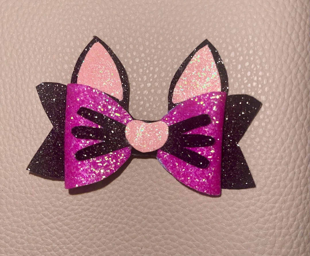 Cat Ears Hair Bow (can Make Custom With Requested Colors) - Etsy