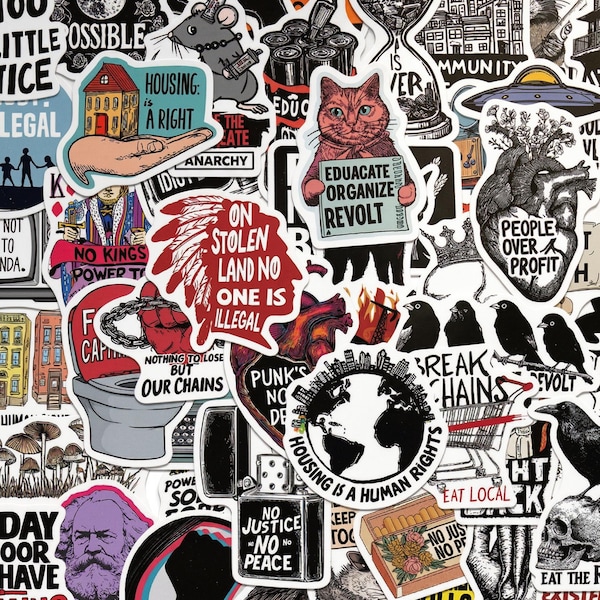 Grunge Aesthetic Stickers - Etsy