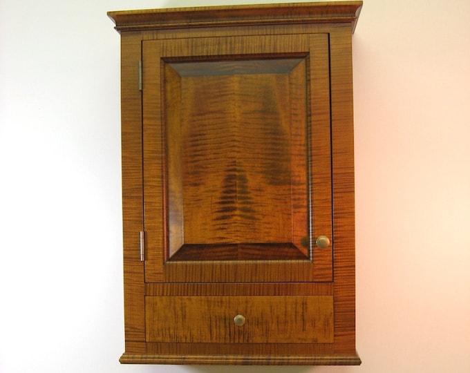 Tiger Maple Spice Cabinet Wall Cupboard With Drawer | Etsy