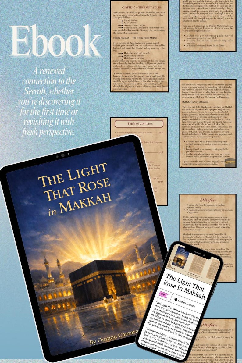 The Light That Rose in Makkah - Etsy