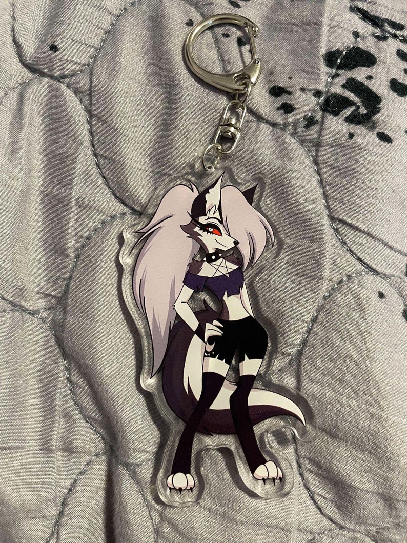 Helluva Boss Loona Keychain: 3" Acrylic Charm - Etsy
