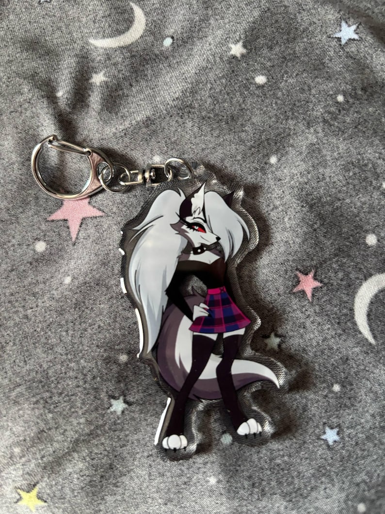 Helluva Boss Loona Keychain: 3" Acrylic Charm - Etsy