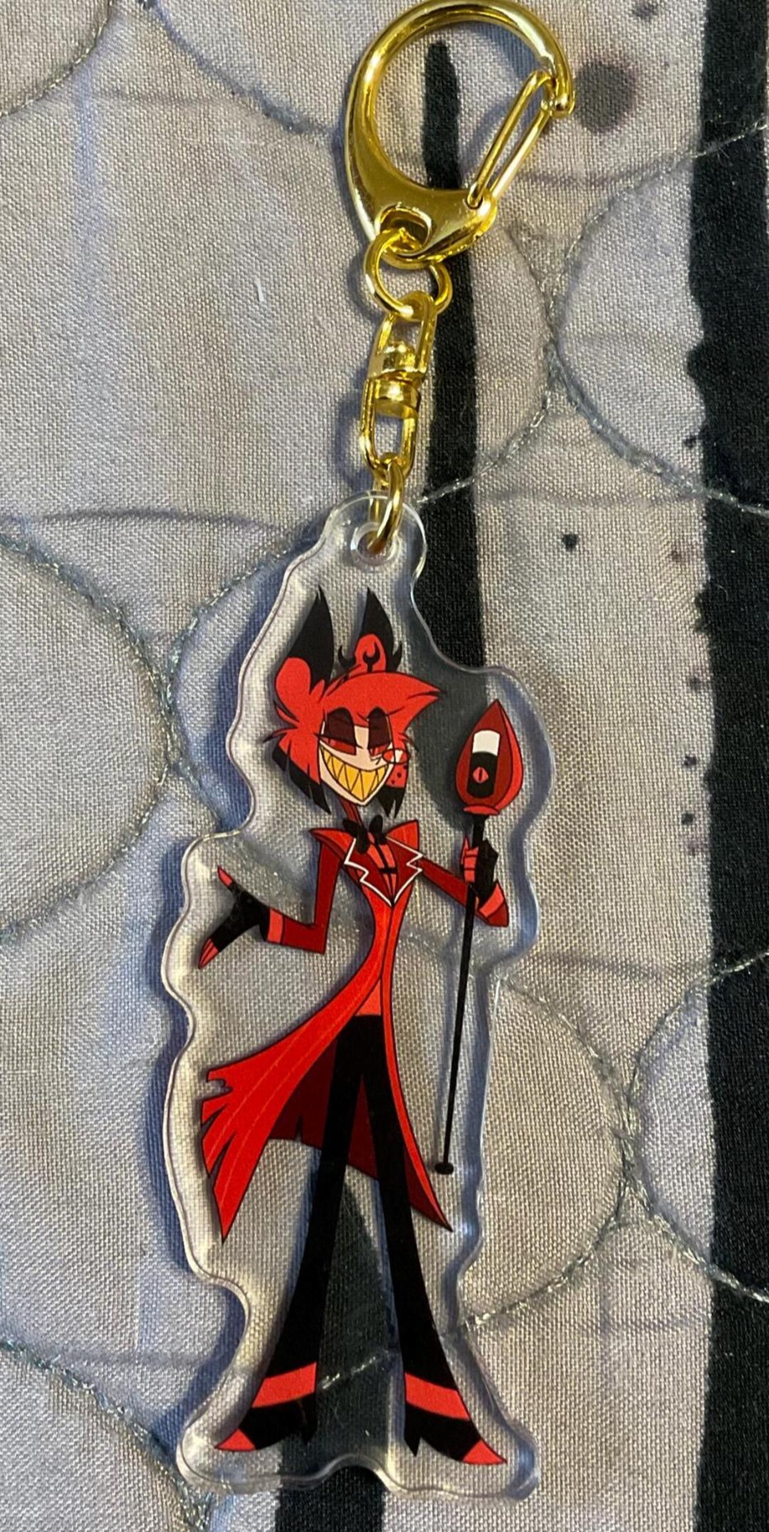 Hazbin Hotel Alastor (with Microphone) Acrylic Keychain 3" - Etsy