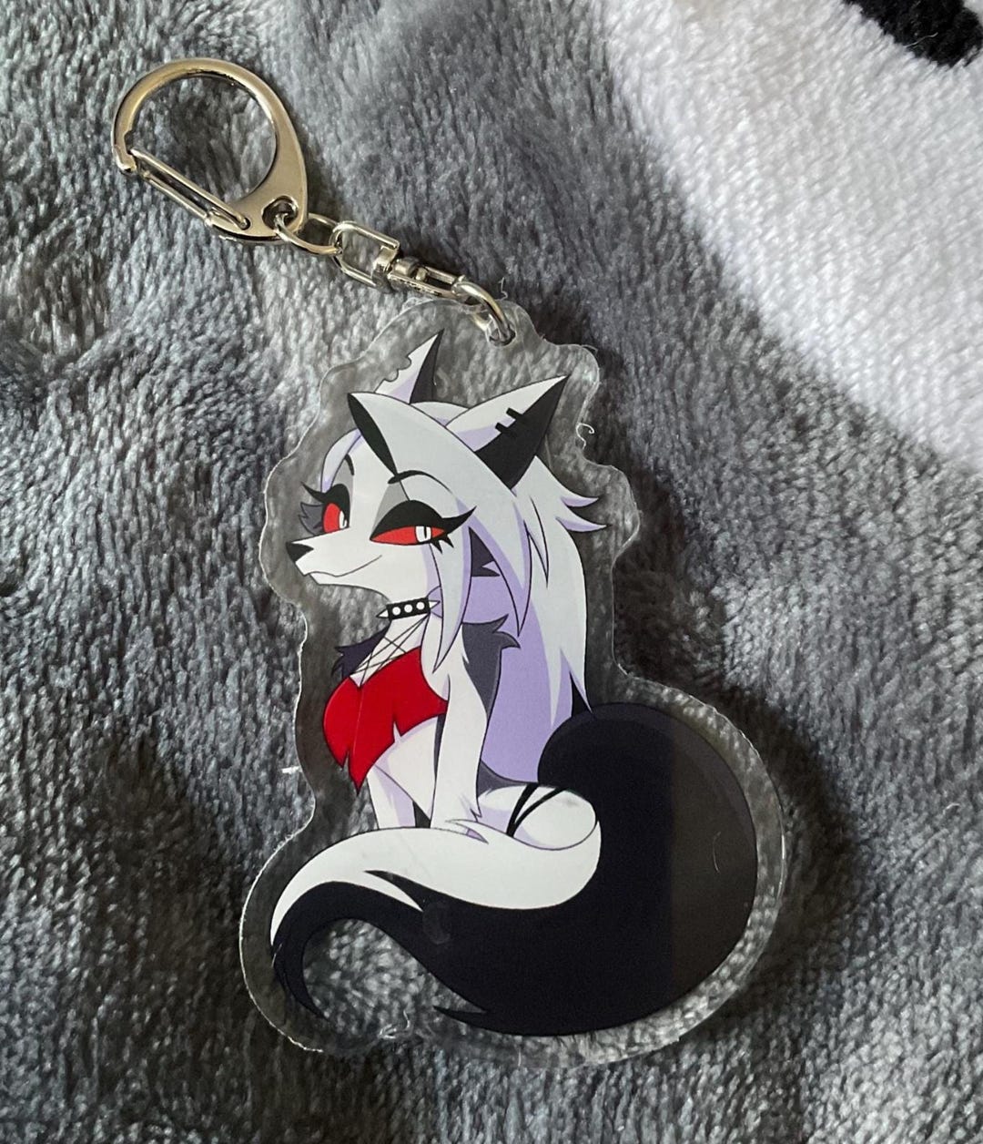 Helluva Boss Loona Keychain: 3" Acrylic Charm (bathing Suit) - Etsy