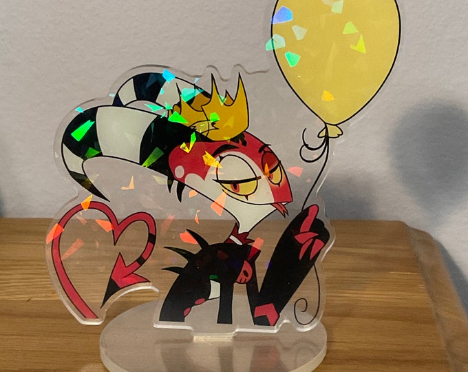 Ready to Ship Helluva Boss Blitzo With Balloon Acrylic Standee 6 - Etsy